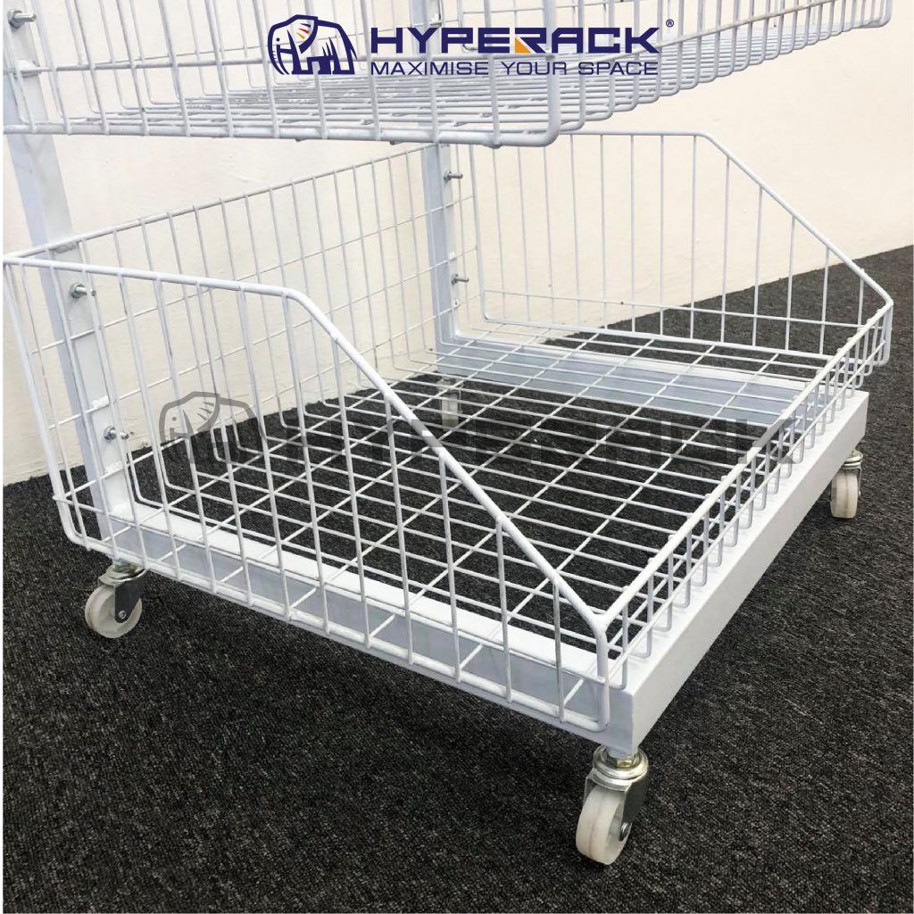 HYPERACK ™️ Basket Stand 4 Layer with wheel H52″x D21″x L22″ – Hyperack ...