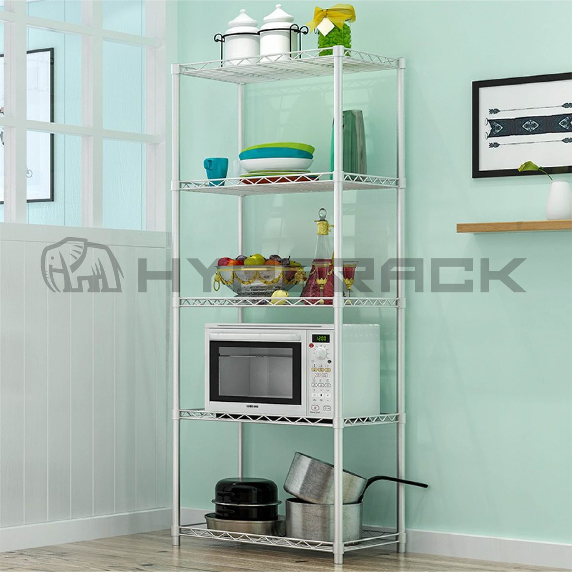 HYPERACK ™️ Rak Dapur Ikea Rack Shelf Storage Rak Buku Kitchen Rack Rak ...