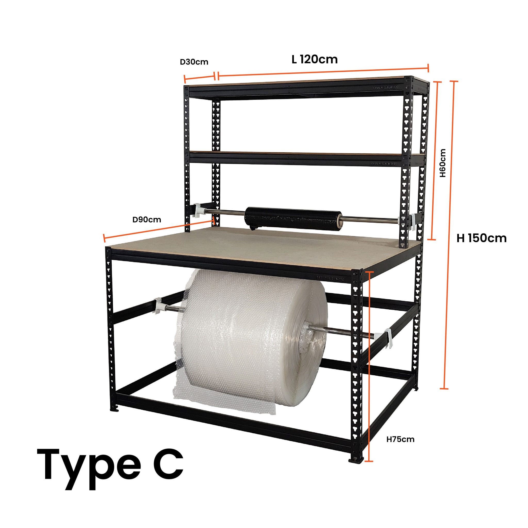HYPERACK™️ Livin Rack Packing Table Type C – Standing – Hyperack ...