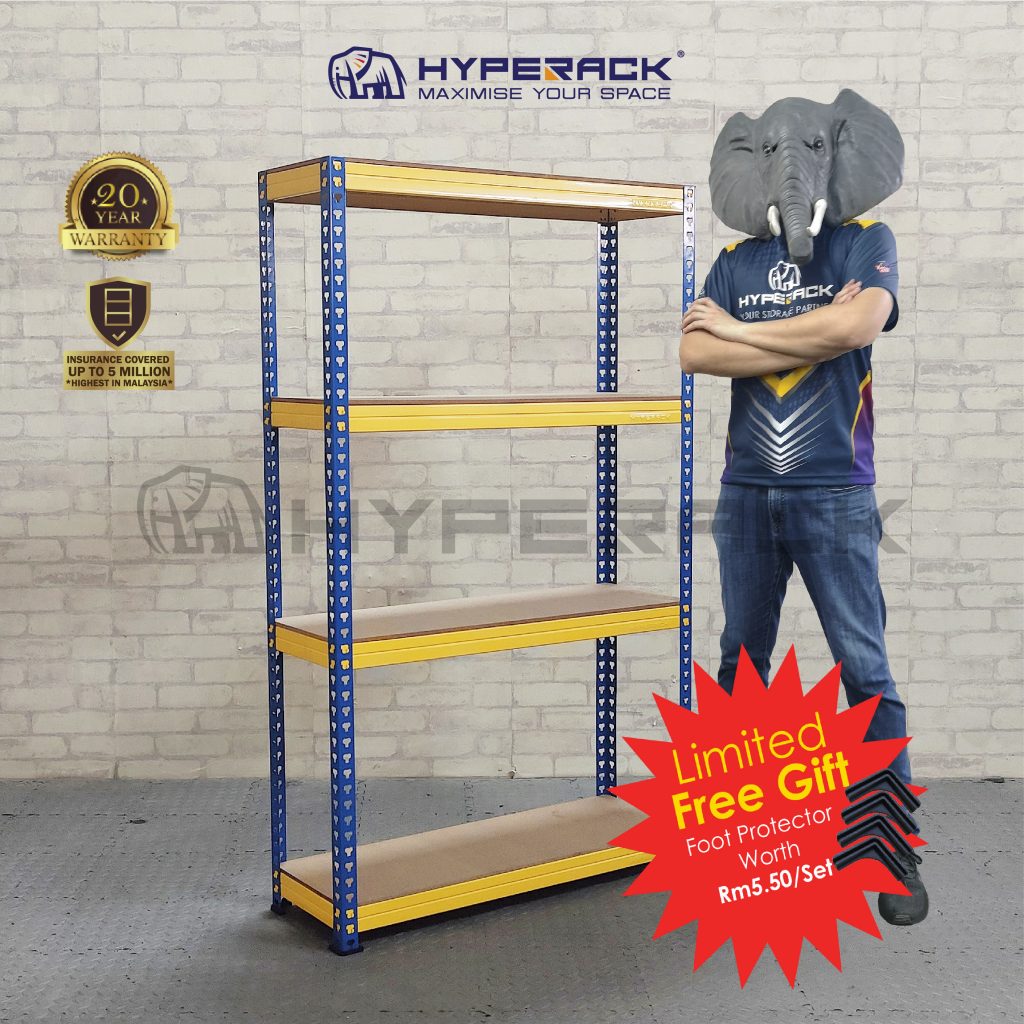 Livin Rack – 150cm Heights x 4 Levels – Hyperack | Malaysia’s Boltless ...