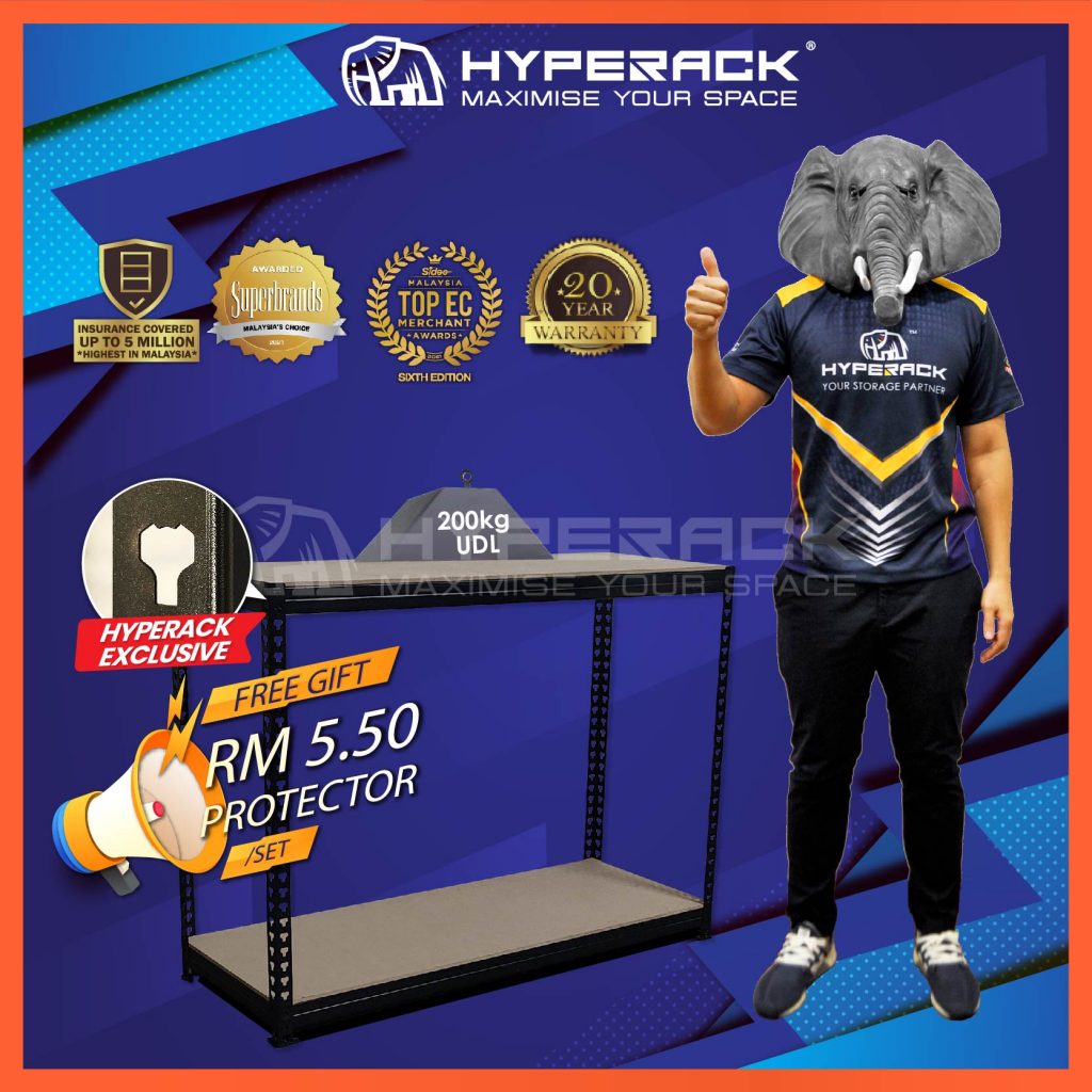 HYPERACK ™️ Livin Rack White Boltless Rack 5 Levels Shelf Rack Storage ...