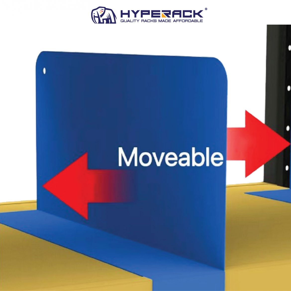 HYPERACK ™️ Rack Shelves Divider Boltless Rack Divider Storage Rack ...