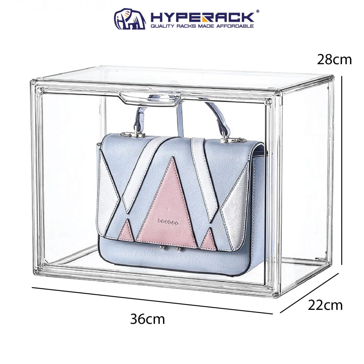 HYPERACK ™️ Transparent Display Box Shoe Box Stackable Storage Box Bag ...